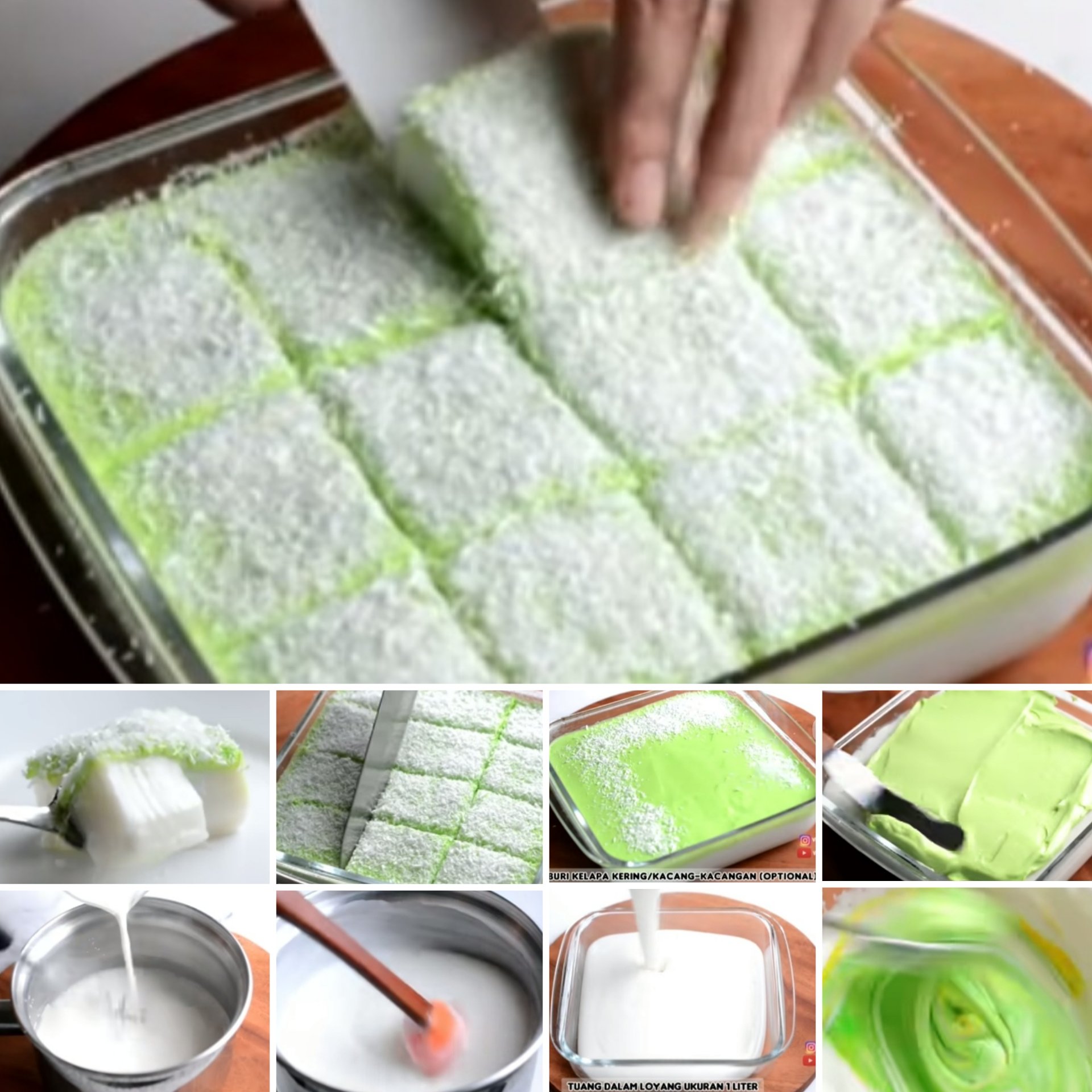 TODAY'S DESSERT: Pandan Cream Coconut Milk recipe