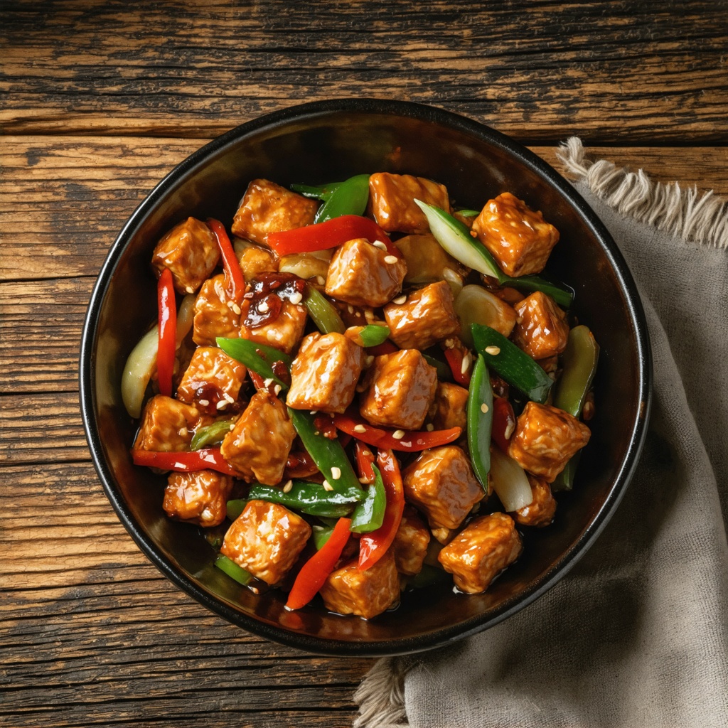 Sticky tempeh stir-fry recipe
